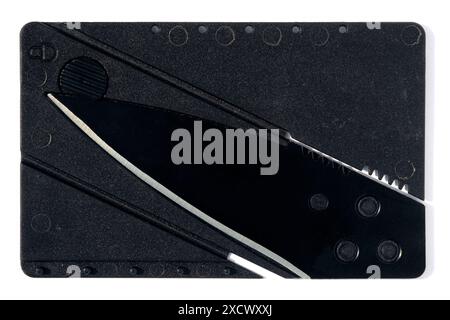 concealed razor sharp knife blade disguised as credit card cut out ...
