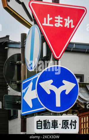 Highway direction board Japan. Japanese highway system including tunnel ...