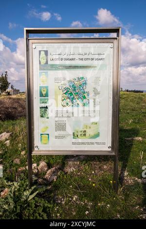 Syria, Ugarit, Ugaret, archaeological site Stock Photo - Alamy