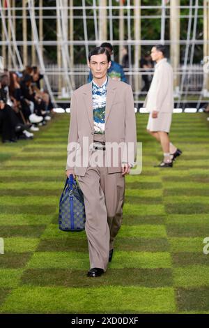 A model presents a creation of Louis Vuitton during the Women's Ready ...