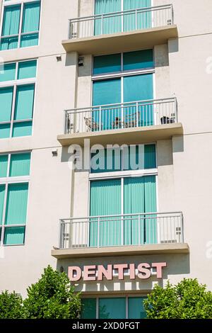 Miami Kendall Florida,outside exterior,tall high rise condominium ...