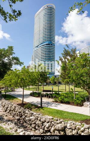 Miami Beach Florida,Canopy Park,Five Park high rise condominium ...