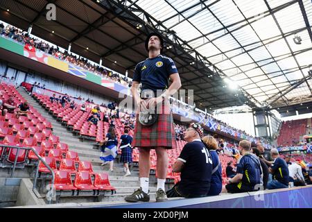 Scotland fans inside the stadium ahead of the UEFA Euro 2024 Group A ...