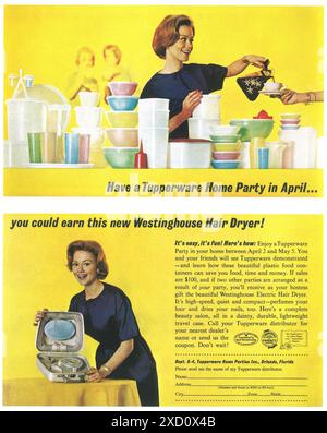 1960s USA Tupperware Magazine Advert Stock Photo - Alamy