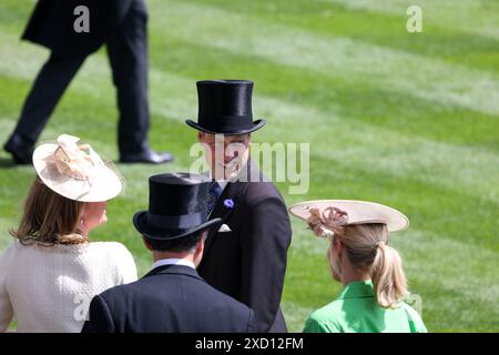 Ascot, UK. 19th June, 2024. The Ascot Milliner, Vivi Jenner (orange ...
