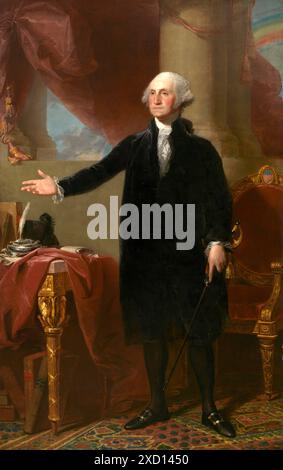 George Washington, 22 Feb 1732 - 14 Dec 1799 portrait by Gilbert Stuart ...