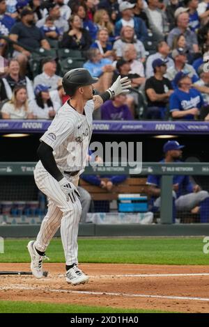 Colorado Rockies' Brenton Doyle in action during a baseball game ...