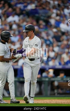 Colorado Rockies' Nolan Jones in action during a baseball game against ...