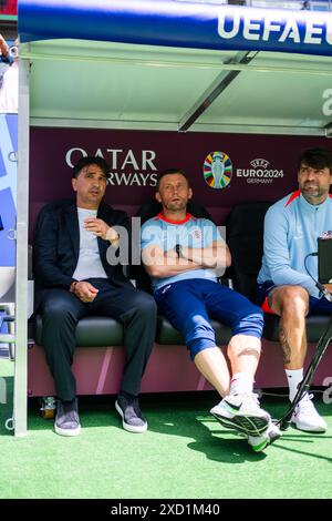 Coach of Croatia Ivica Olic during the training session at training ...