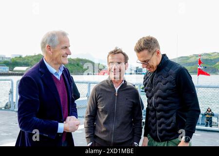 Bodo 20240619. Swedish Prime Minister Ulf Kristersson on the coast ...