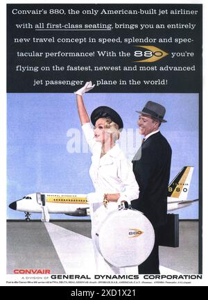 The Convair 880 was a commercial jet airliner designed for shorter to ...
