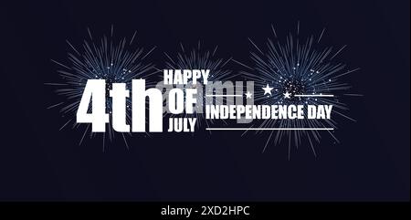 Celebrating Freedom Happy 4th of July Independence Day Stock Vector ...