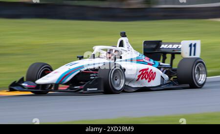 June 09, 2024: INDY NXT HMD Motorsports car driven by #23 Jonathan ...