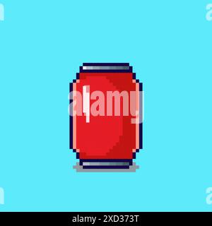 Vector Illustration of Soda cup with Pixel Art Design, perfect for food ...