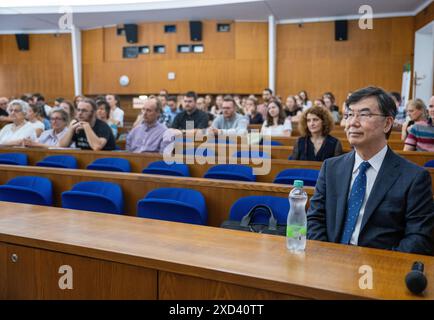 Japanese scientist and immunologist Shimon Sakaguchi receives the ...