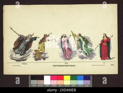 Illustration of 'Geistererscheinungen' from Altwiener Mandlbogen ...