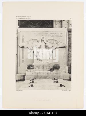 The Hietzing Cemetery features a monumental tomb with a portrait relief ...