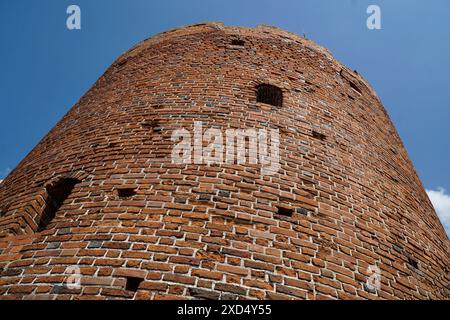Ciechanow, Poland - June 8th, 2024 - Brick wall at Castle of the ...