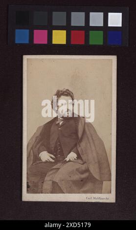 Portrait of Gustav Walter, Austrian opera singer, photographed by Carl ...