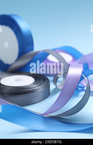 Various different colors silk fabric cloth Stock Photo - Alamy