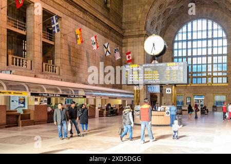 The Great Hall of Toronto Union Station, Ontario, Canada Stock Photo ...