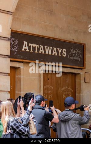 Filming takes place in Bath, UK for Agatha Christie's The Seven Dials ...