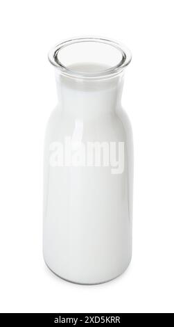 Glass carafe of fresh milk isolated on white Stock Photo - Alamy