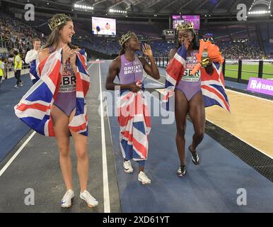 Amy Hunt of Great Britain after finishing second in heat 6 of the Women ...