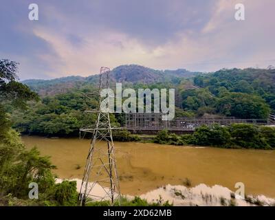 Periyar river view point along the ghat roads in Idukki district ...