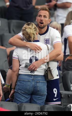Harry Kane with his wife Katie Goodland following the UEFA Euro 2024 ...
