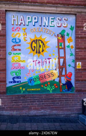 Murals of Ken Dodd and The Diddy Men with lyrics to his number one song ...