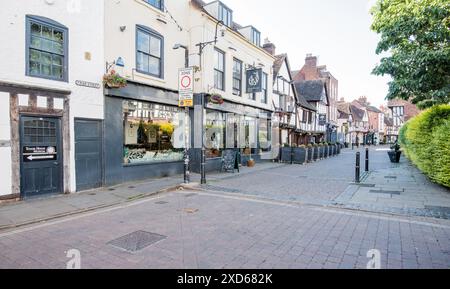 Friar street, the oldest and prettiest street in Worcester, is lined by ...