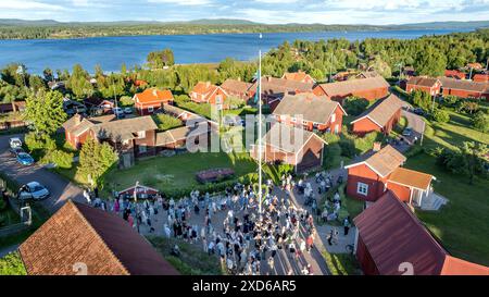 Leksand, Sweden. 20th June, 2024. LEKSAND, SWEDEN 20240620Marching to ...