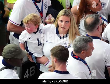 England's Declan Rice with son Jude after the UEFA Euro 2024 match at ...