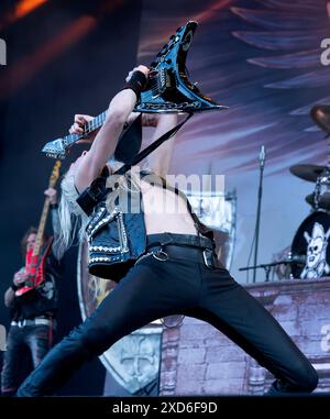 Copenhagen, Denmark. 20th, June 2024. Concert goers seen at one of many ...