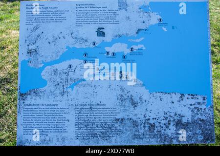 A map of Halifax Harbour Stock Photo - Alamy
