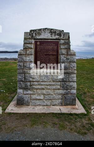 Plaque Atlantic Bulwark protecting shipping routes at Point Pleasant ...