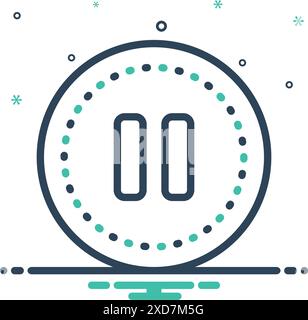 Icon for pause standstill Stock Vector Image & Art - Alamy