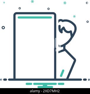 Icon for behind,peep Stock Vector Image & Art - Alamy