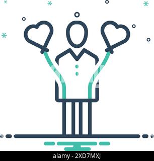 Icon for liberal,benevolent Stock Vector Image & Art - Alamy