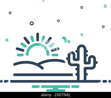 Icon for desert,sands,sandbar Stock Vector Image & Art - Alamy