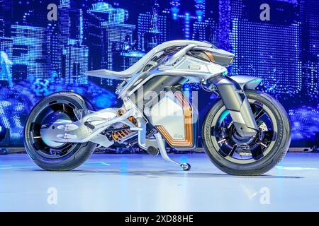 Yamaha MOTOROiD2 concept bike on display at The 45 Bangkok ...