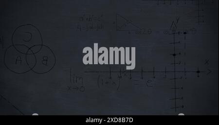 Whiteboard with mathematical equations and formulas Stock Photo - Alamy