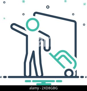 Icon for arrive,reach Stock Vector Image & Art - Alamy