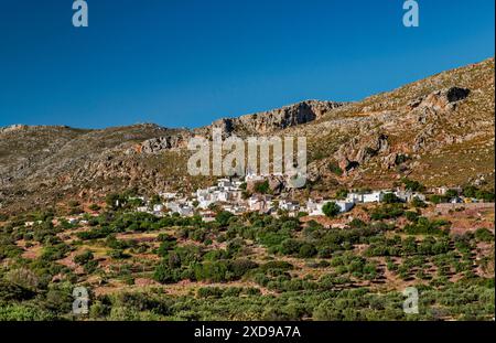 Village of Adravasti, Sitia Mountains, Sitia Geopark, Eastern Crete ...