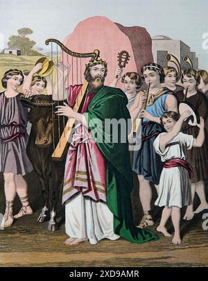 David and the Ark of the Covenant Stock Photo - Alamy