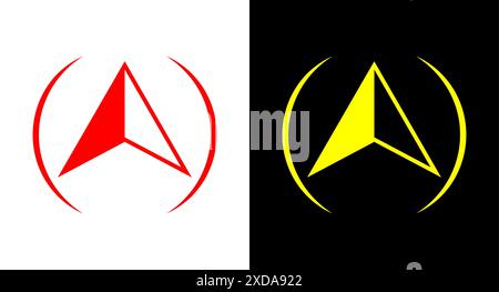 Basic North Arrow Sign Symbol Icon for Map Orientation. Vector Image ...
