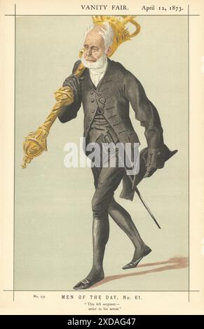 VANITY FAIR SPY CARTOON Russell Gurney 'A Commissioner' Law. Coidé 1871 ...
