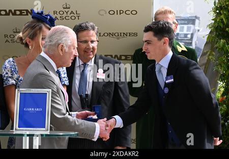 Trainer Donnacha Aidan O'Brien with Porta Fortuna after they won the ...