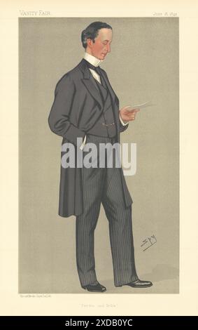 VANITY FAIR SPY CARTOON Nathaniel Mayer Rothschild 'Natty' Finance ...